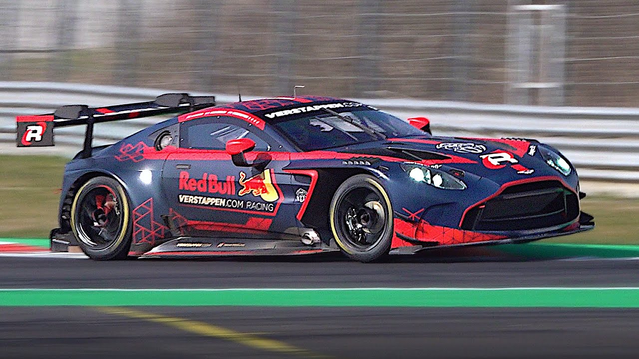 Max Verstappen Aston Martin Vantage GT3 EVO Spec Testing at Monza Circuit