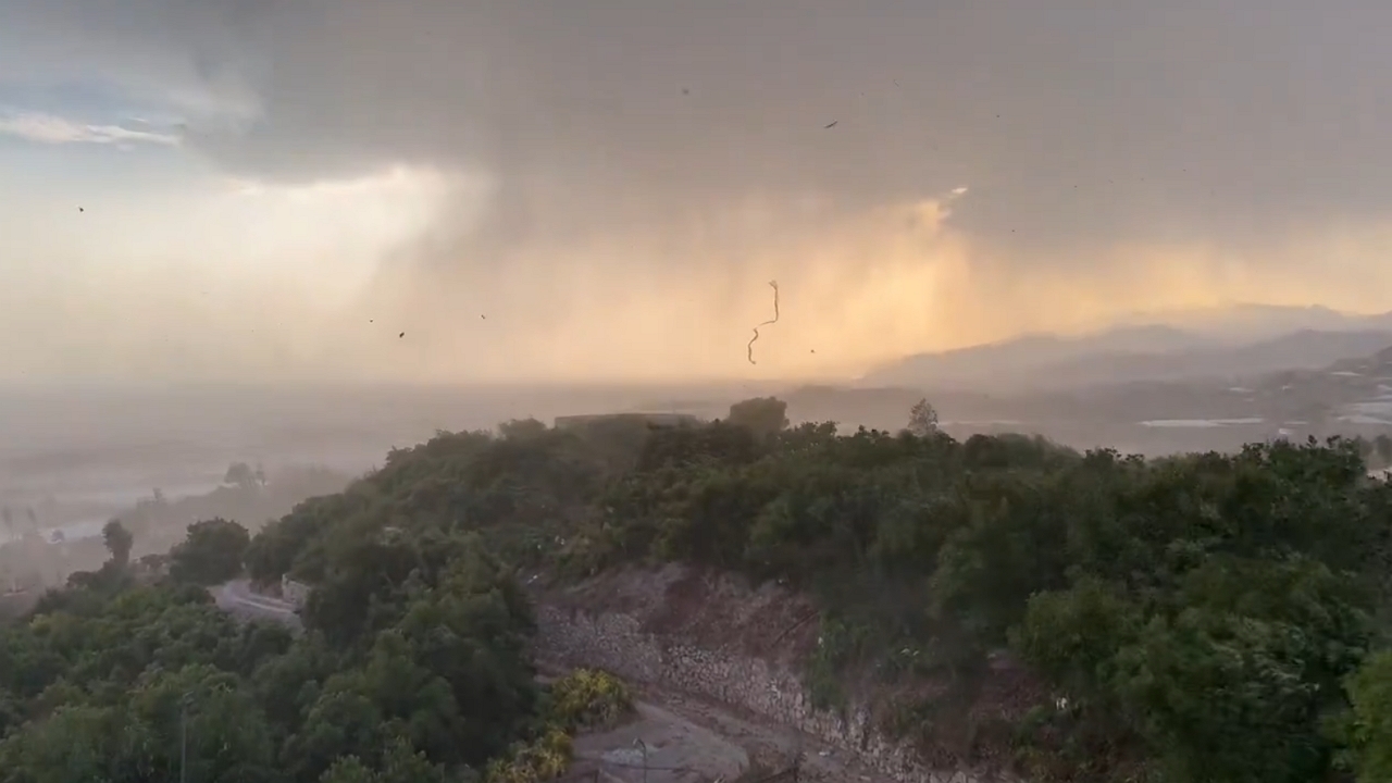 Satan storm unleashes hurricane-force winds in Motril, Spain