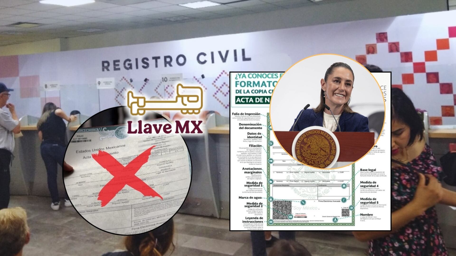 Si vas a sacar tu acta de nacimiento en línea, ahora necesitas Llave MX