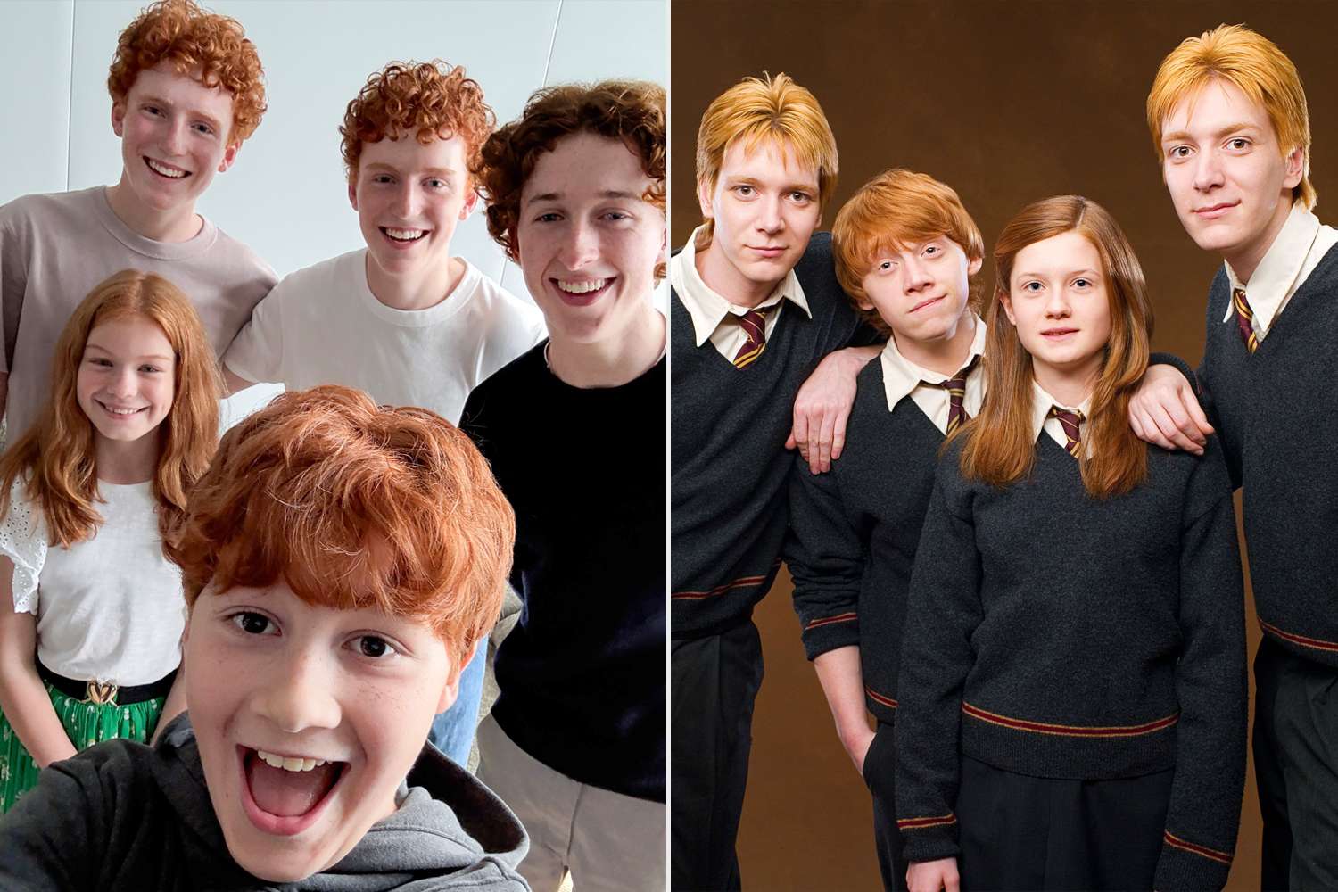“Harry Potter” TV Series Casts Weasley Siblings Ginny, Percy, Fred and ...