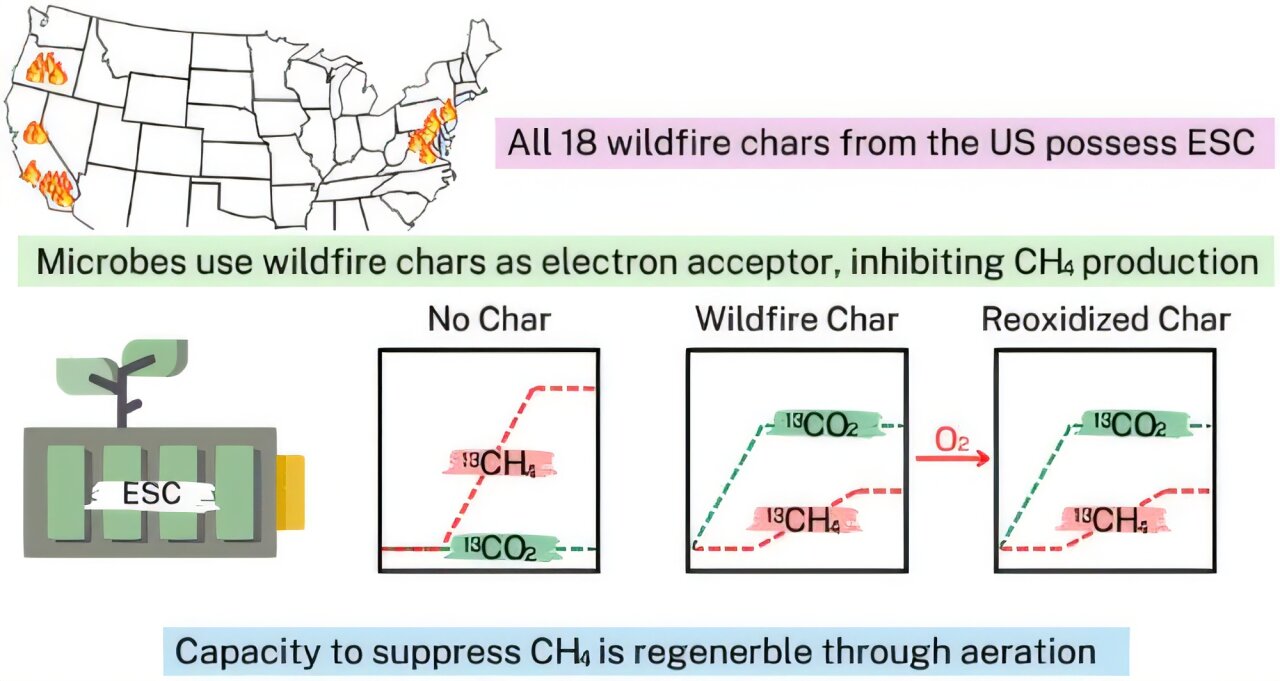 Q&A: Wildfire char shows promise for reducing atmospheric methane emissions