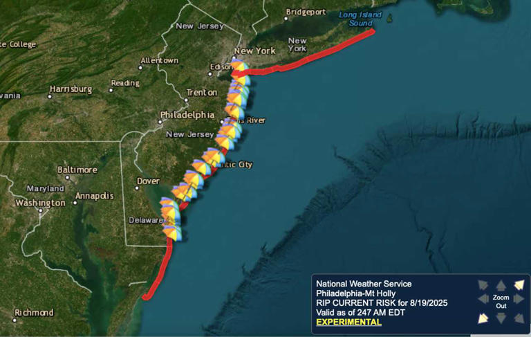 Swimming Banned At These NJ Beaches As Hurricane Erin Approaches