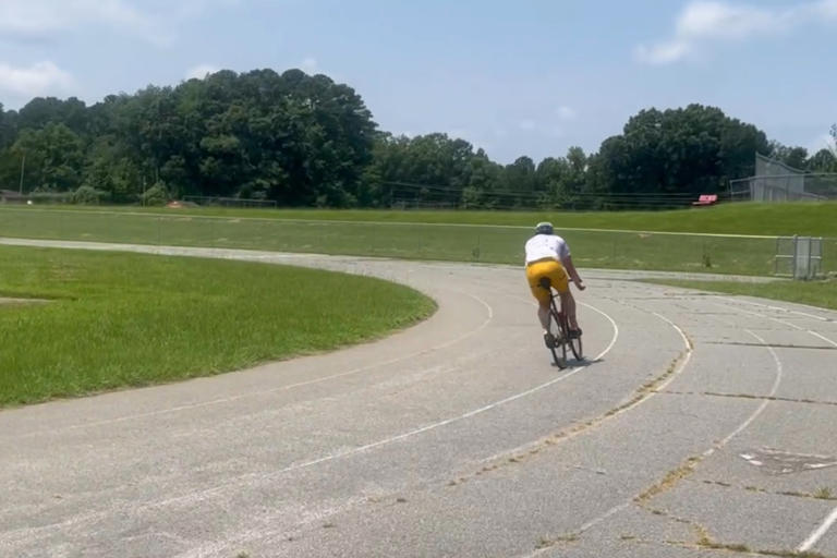 Into The Dark Place: Why I rode 100 miles around a 400-meter track