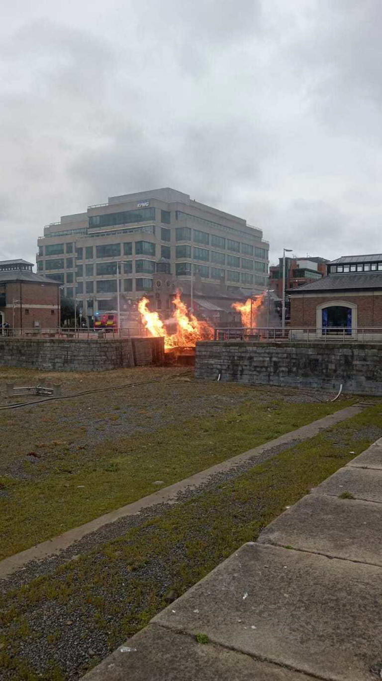 Luas red line suspended from Connolly to the Point after major fire ...