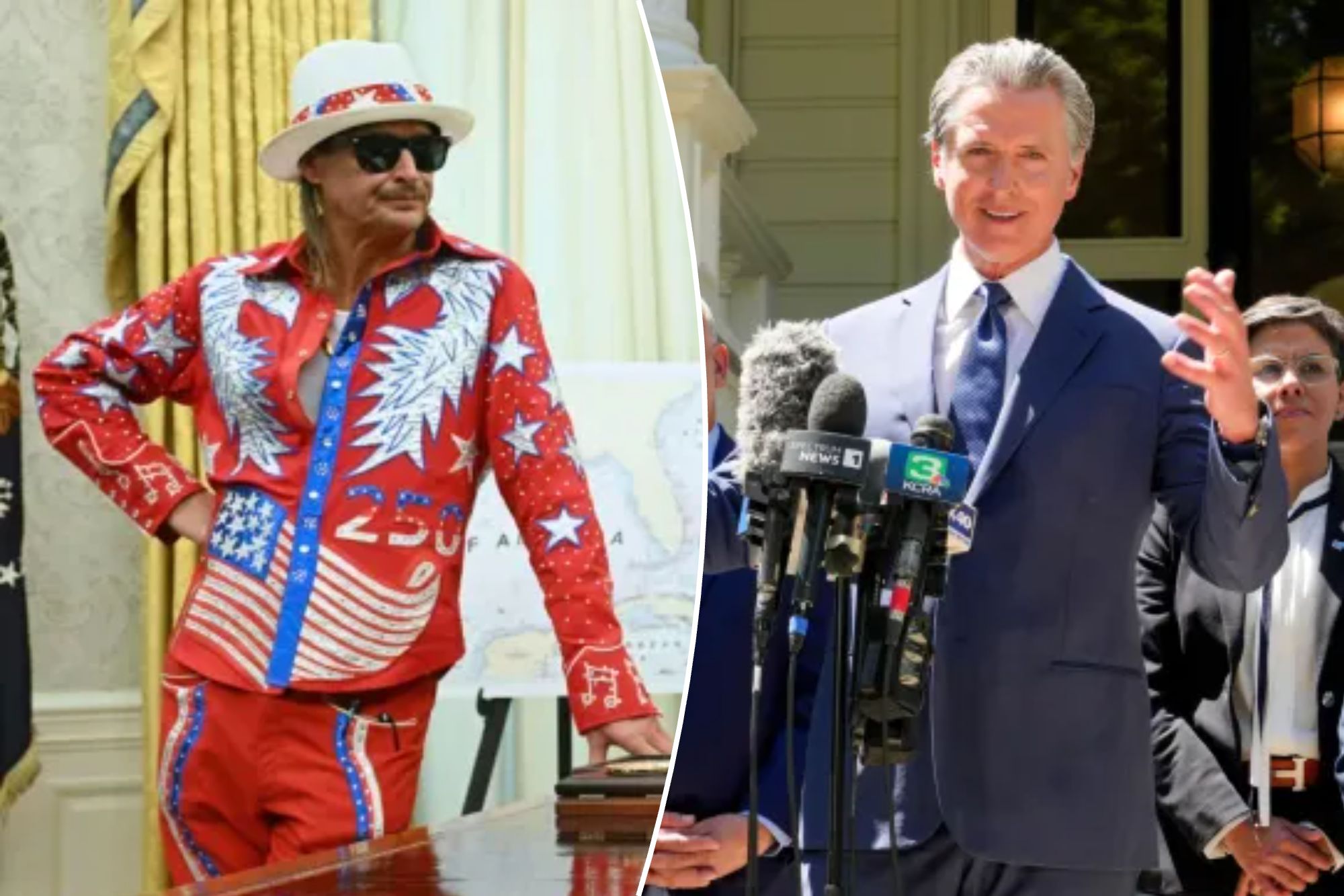 Gavin Newsom called out by Kid Rock for using his image on social media