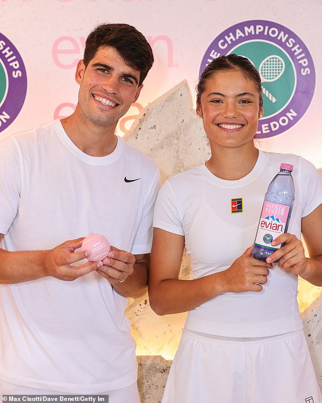 Game to love! Raducanu and Alcaraz hit the court for US Open mixed ...