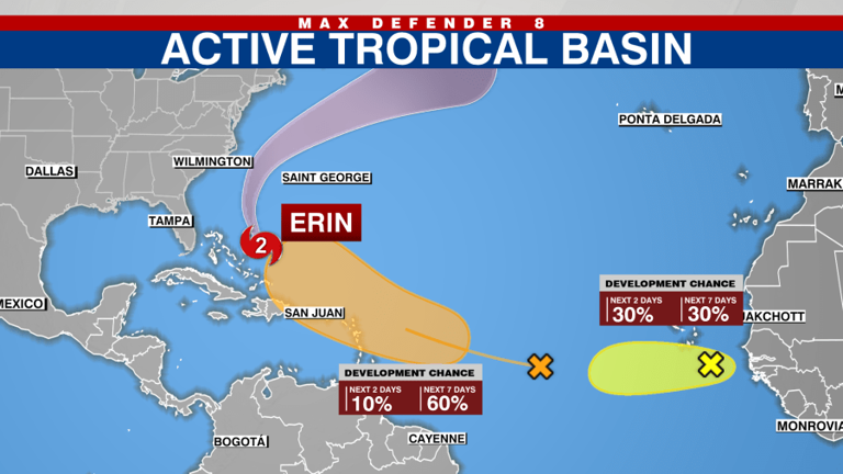 Hurricane Erin prompts tropical storm, surge warnings for North Carolina coast