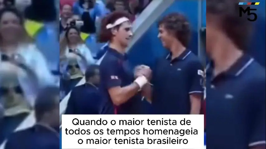 Quando o maior tenista de todos os tempos homenageia o maior tenista ...