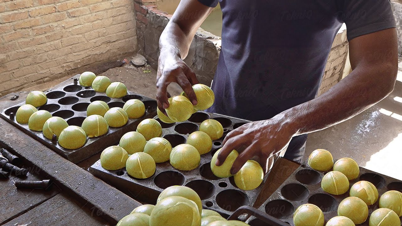 Innovative methods for producing millions of tennis balls annually