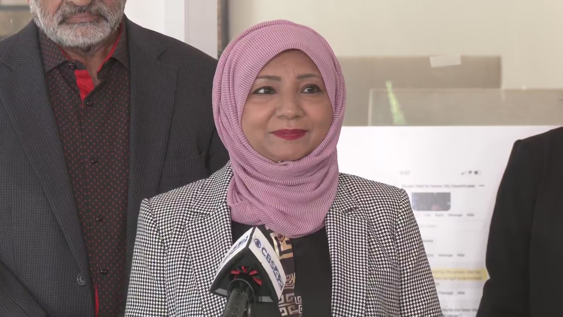 Tanveer Patel news conference regarding death threats against her