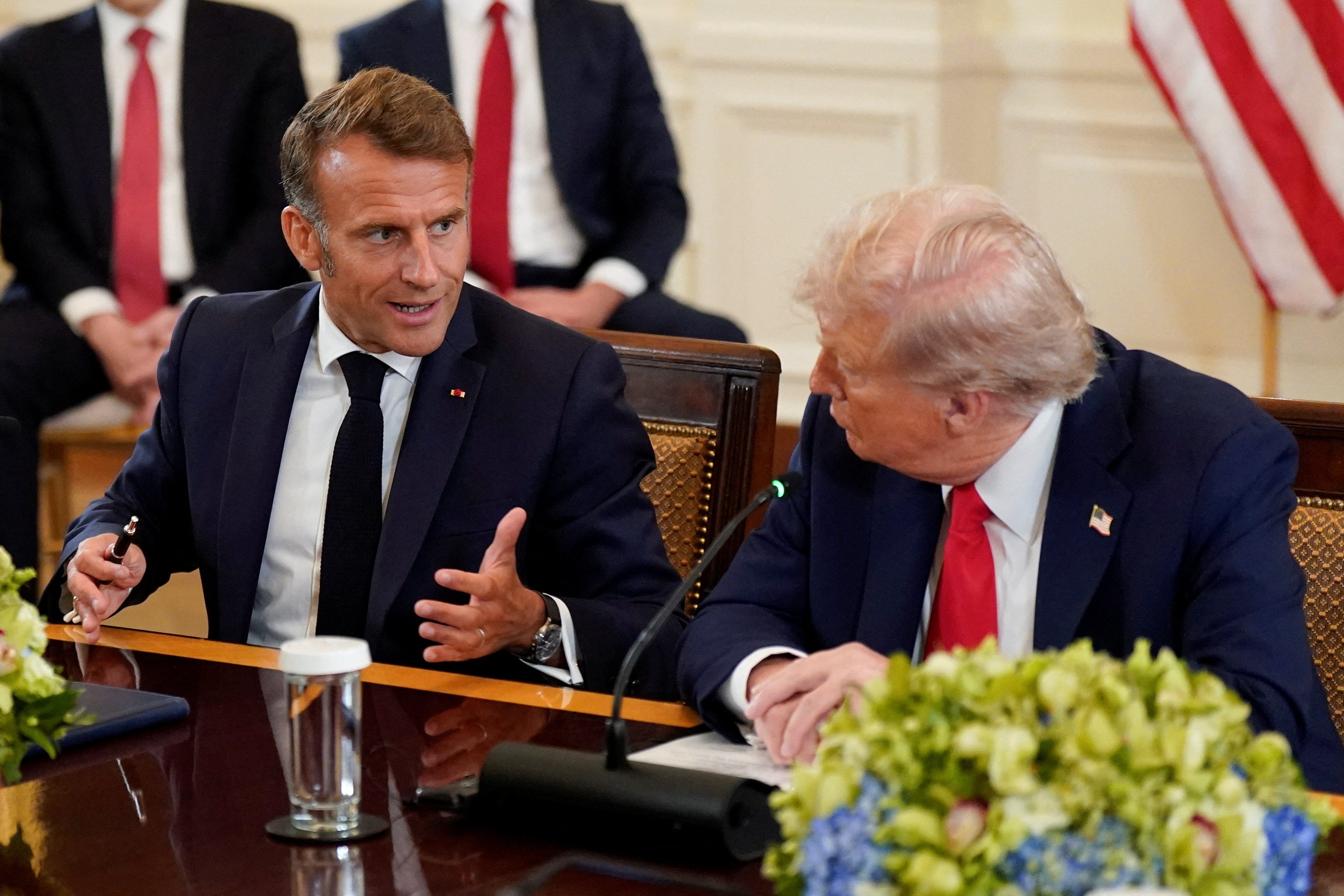 Trump caught on hot mic talking to Macron: ‘I think he wants to make a ...