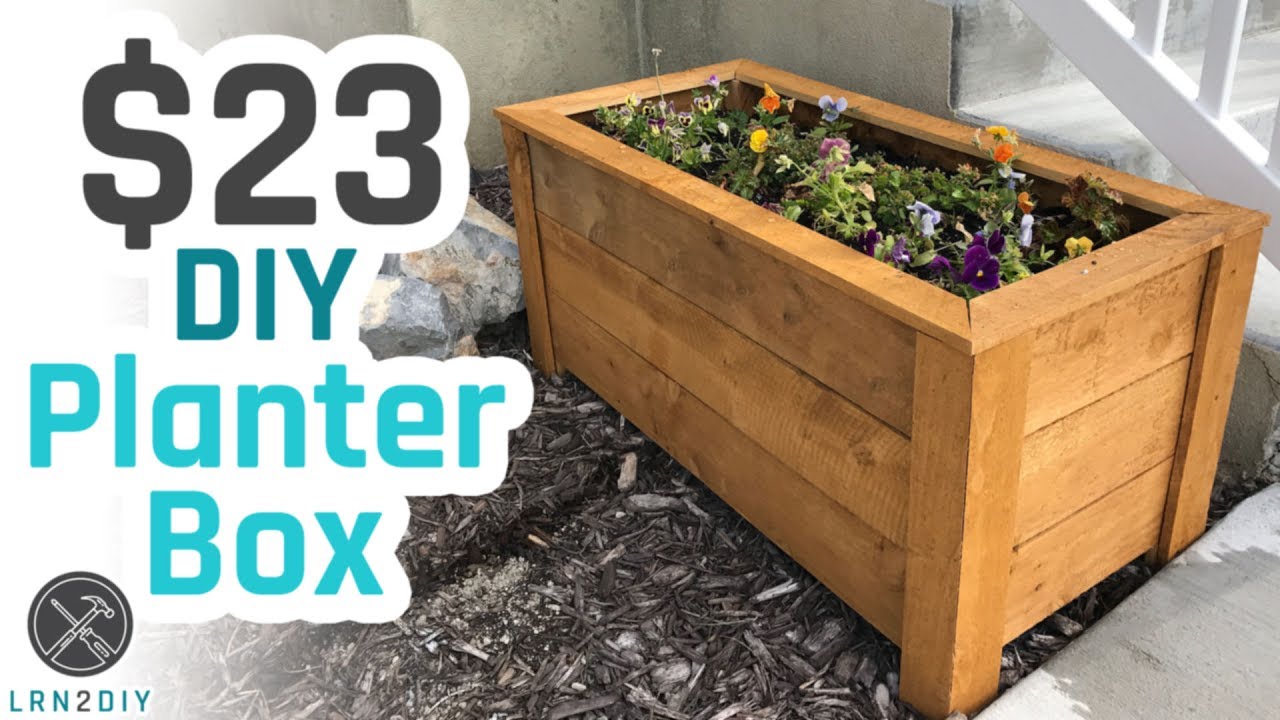 $23 Easy Diy Planter Box Ideas