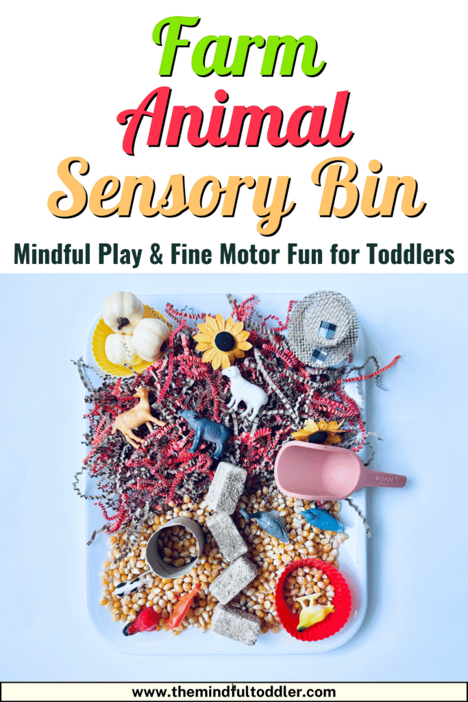 Fun Farm Animals Sensory Bin For Toddlers and Preschoolers