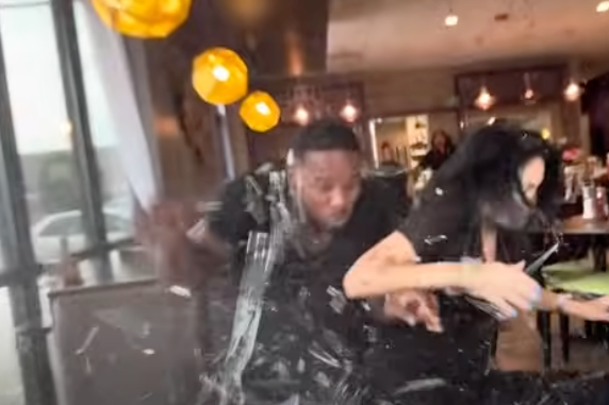 Couple Escape Death After Car Crashes Into Restaurant Table During