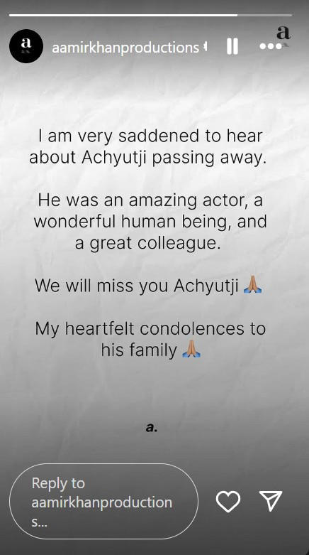 Achyut Potdar dies: Aamir Khan, Boman Irani pay last respects to 3 ...