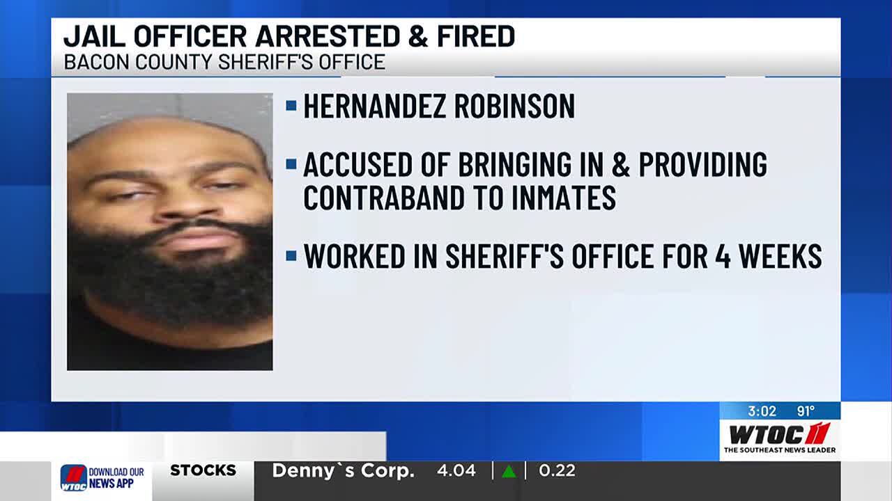 Bacon County Jail officer arrested