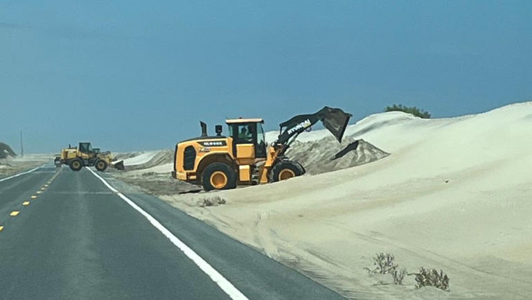 Flooding on Hatteras Island, crews work on OBX dunes along NC 12 amid ...