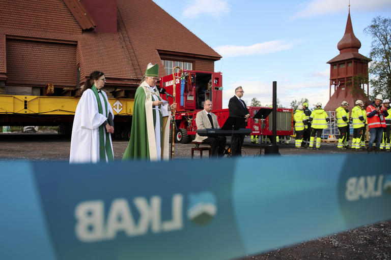 This Swedish church is being moved down the road before a mine swallows ...