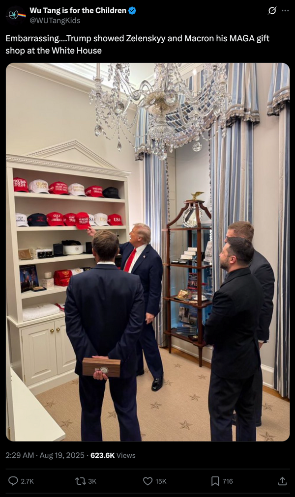 Don't buy claims Trump runs a White House MAGA gift shop