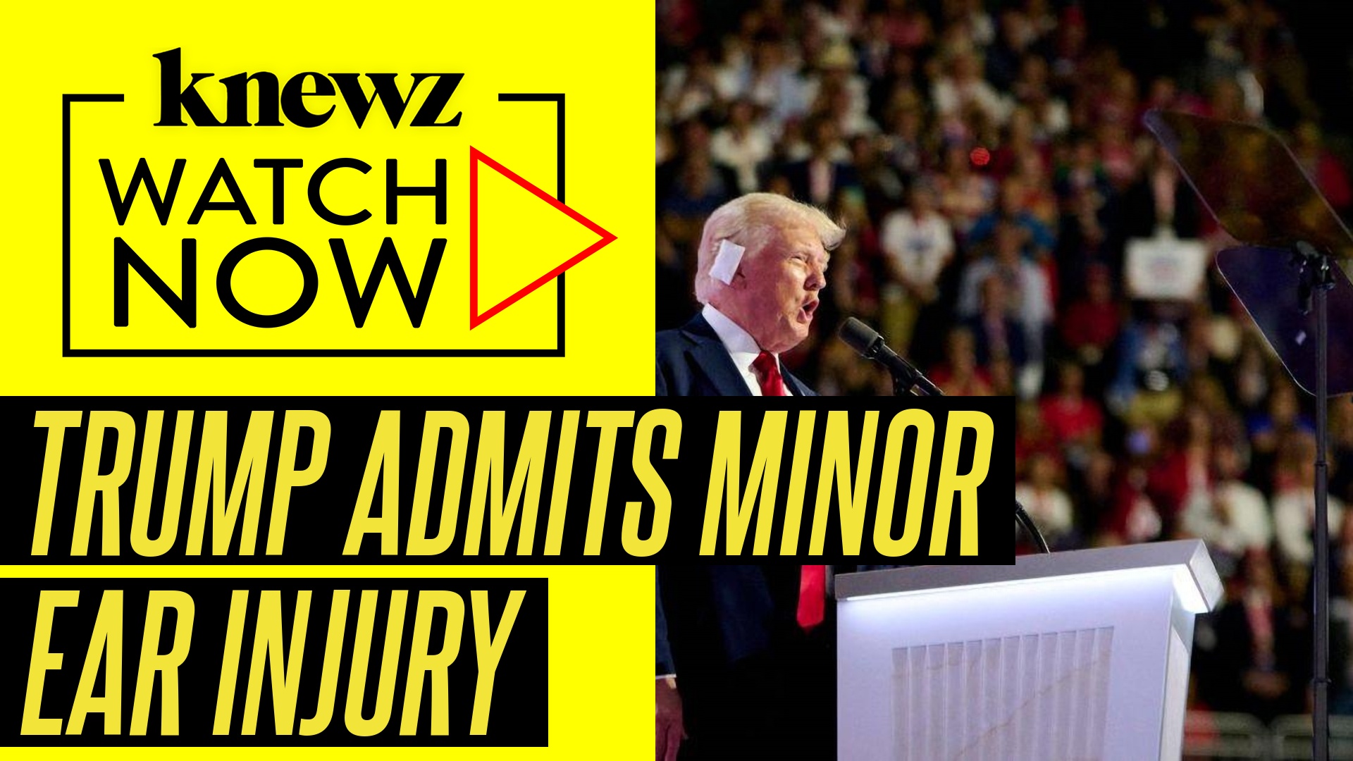 Trump fesses up: Ear injury was 'not that bad'