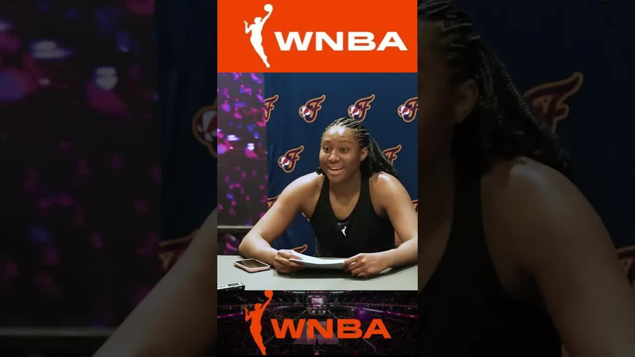 Aliyah Boston Postgame: Gods Blessings | Kelsey Mitchell MVP Fever Beat ...