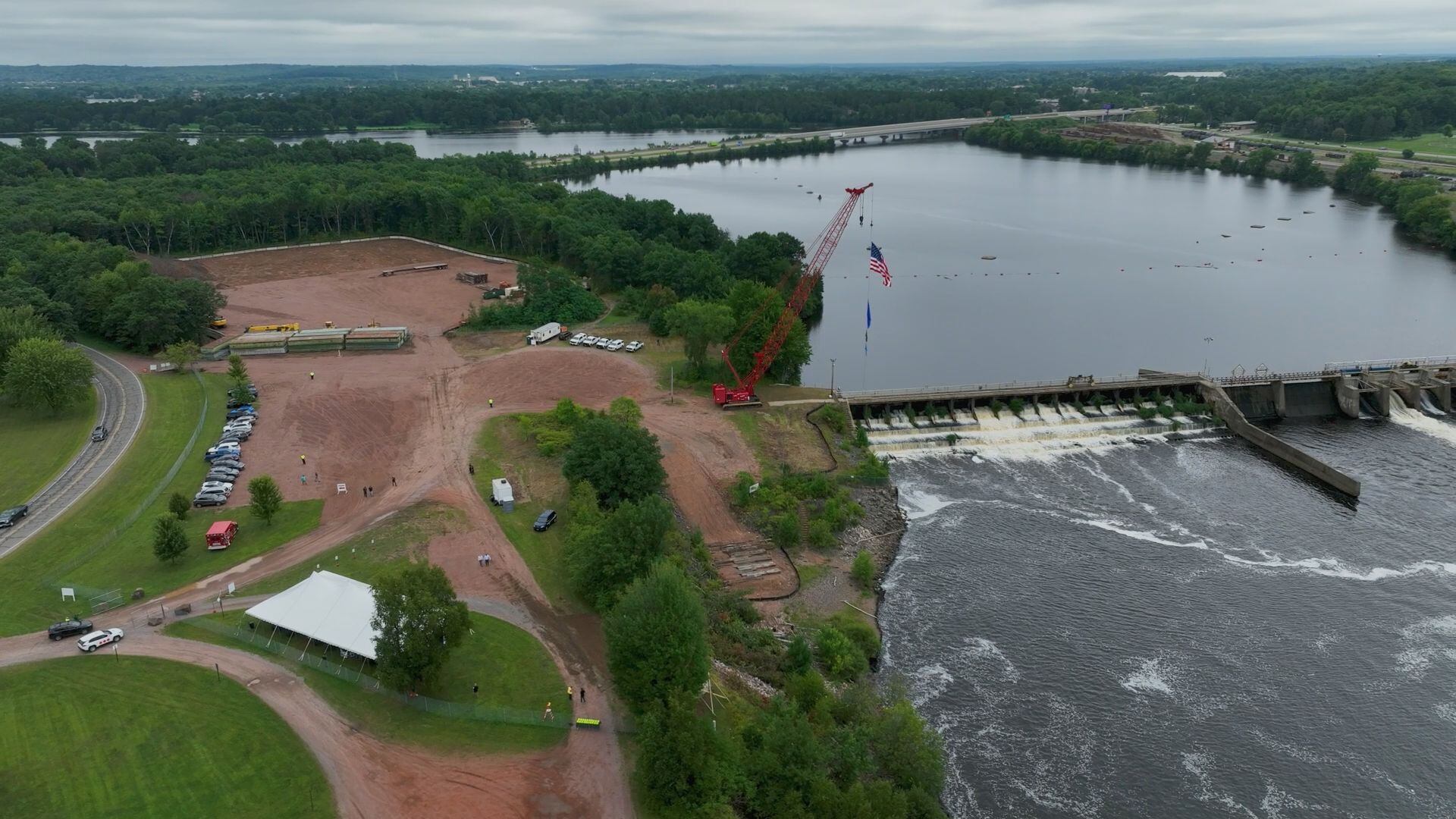 Domtar groundbreaking ceremony signals beginning of Rothschild Dam repairs