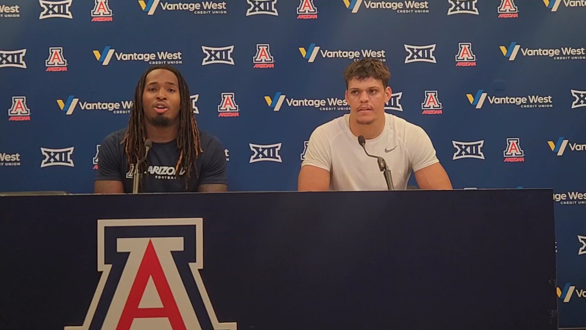 Arizona Wildcats LBs Tae Brown and Max Harris on Jabari Mann, Scouting ...