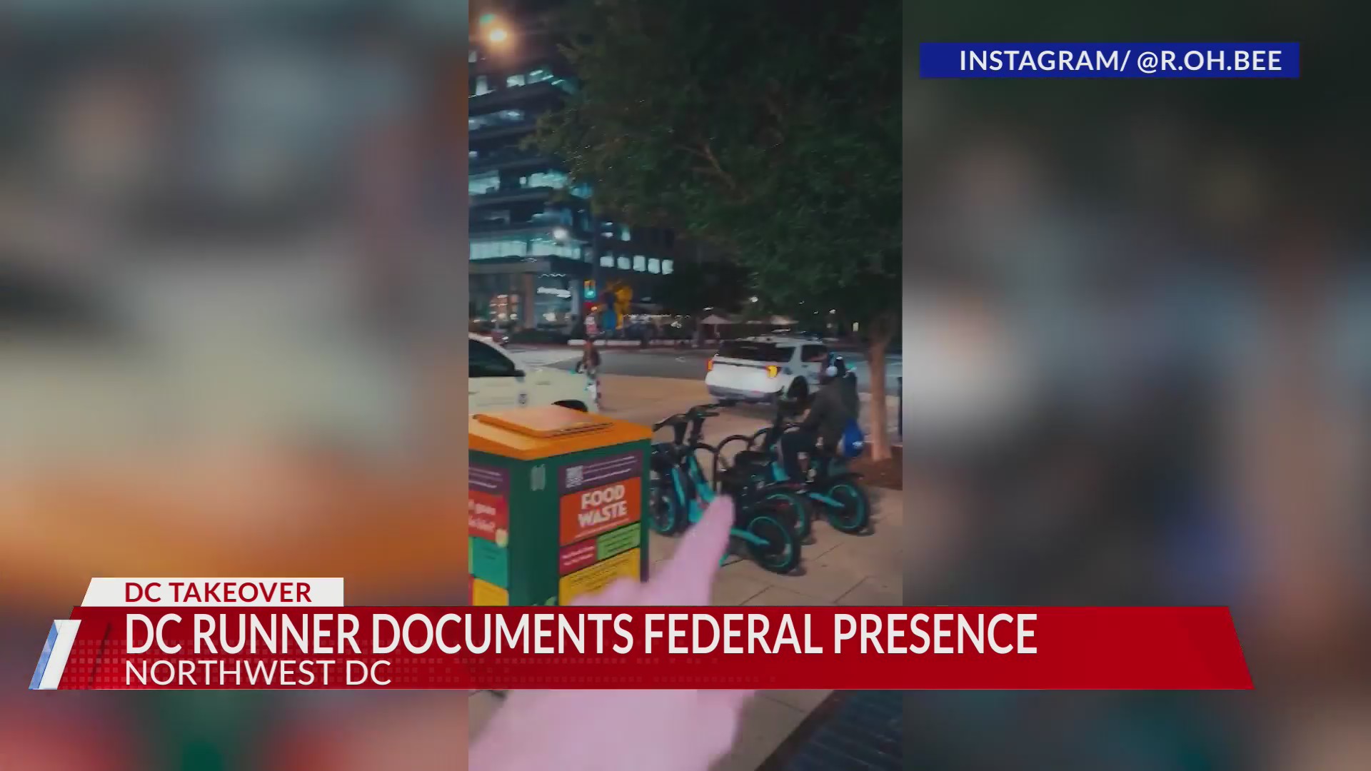 Runner in DC documents federal presence