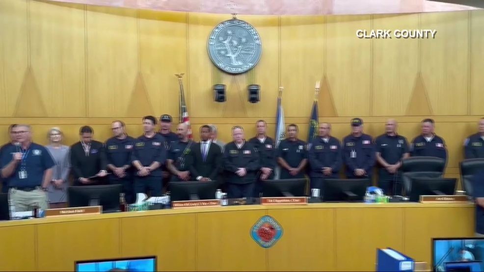Nevada Task Force One honored for heroic flood recovery efforts in Texas