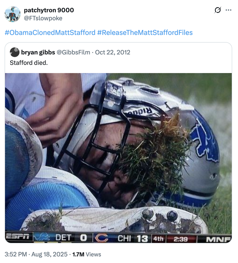 Why Are People Saying That Matthew Stafford Is Dead? The 'Stafford Died ...