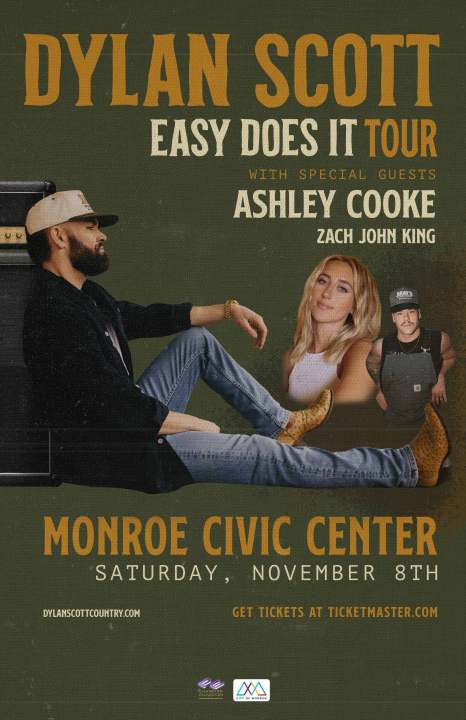 Dylan Scott’s Easy Does It Tour coming to Monroe Civic Center