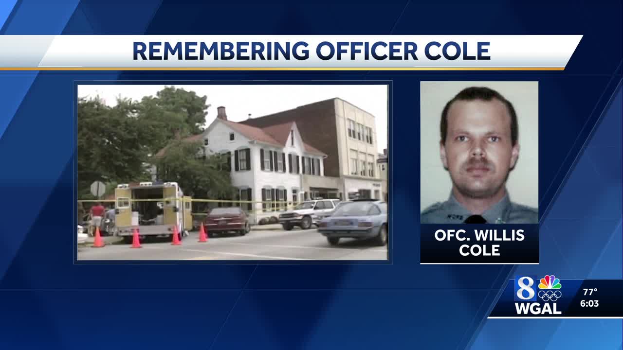 New Cumberland Police Department honoring late officer Willis Cole, who ...