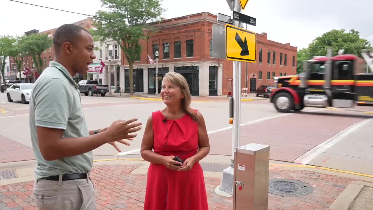New flashing beacon installed in downtown Eaton Rapids to improve ...