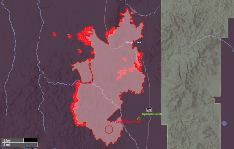 Wildfire doubles in size as Red Flag warning covers all of Elko County