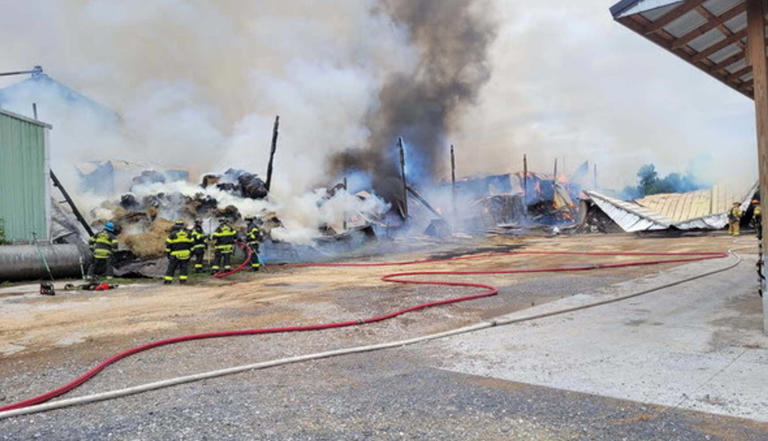 Barns, Tractors Destroyed In $500K Fire At Cold Springs Farm