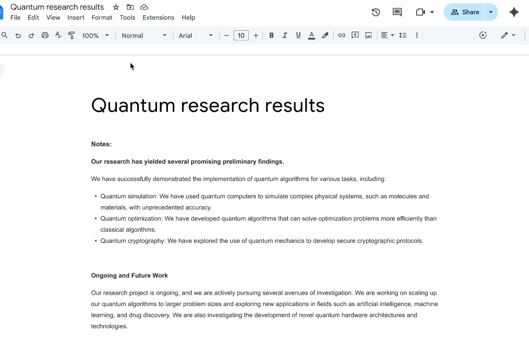 Google Gemini can now read your Docs aloud