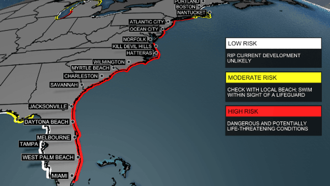 What to do if caught in a rip current as risk remains high