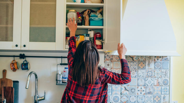 The Clever Dollar Tree Hack That Turns Kitchen Cabinet Doors Into ...