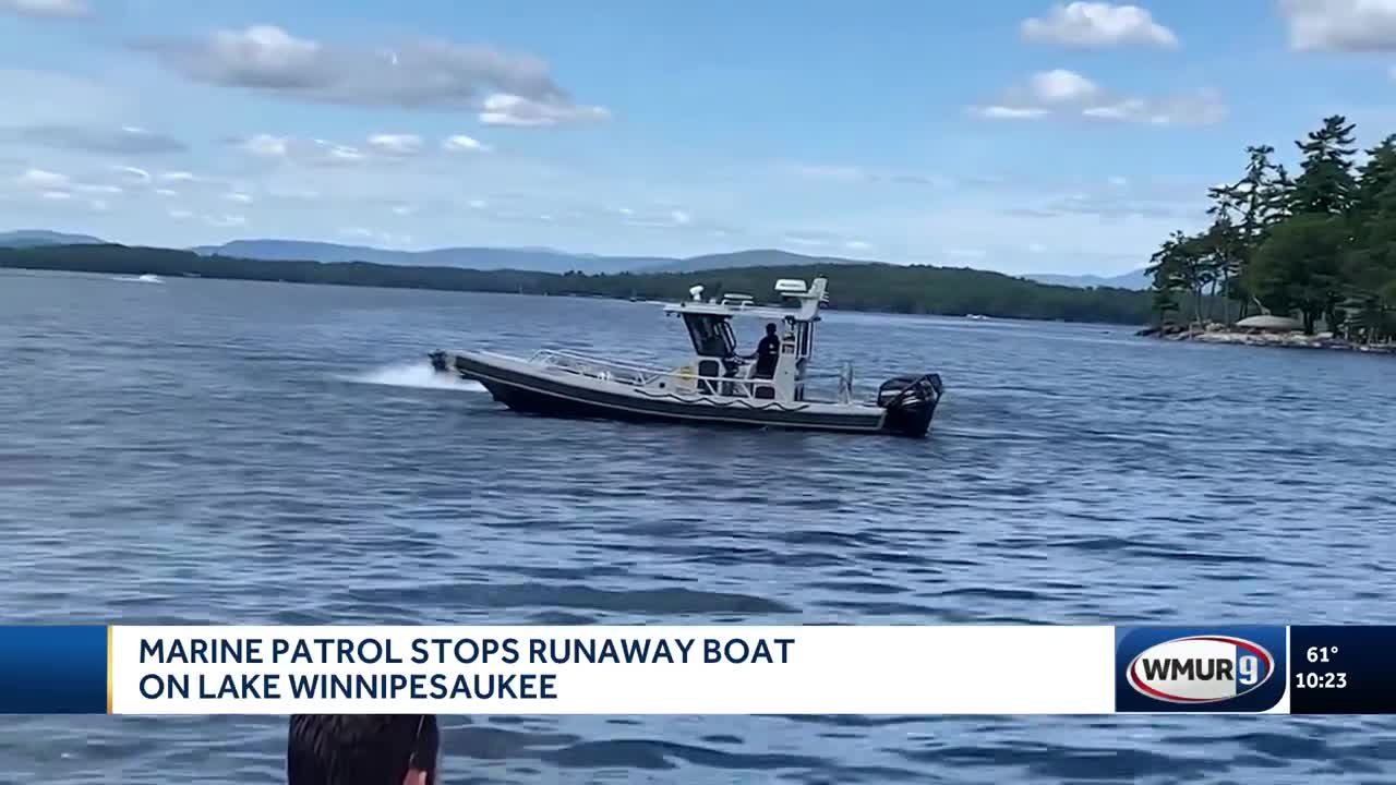 Marine Patrol stops runaway boat on Lake Winnipesaukee