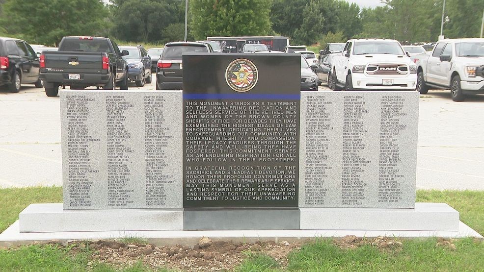 Brown County Sheriff's Office unveils special monument honoring ...