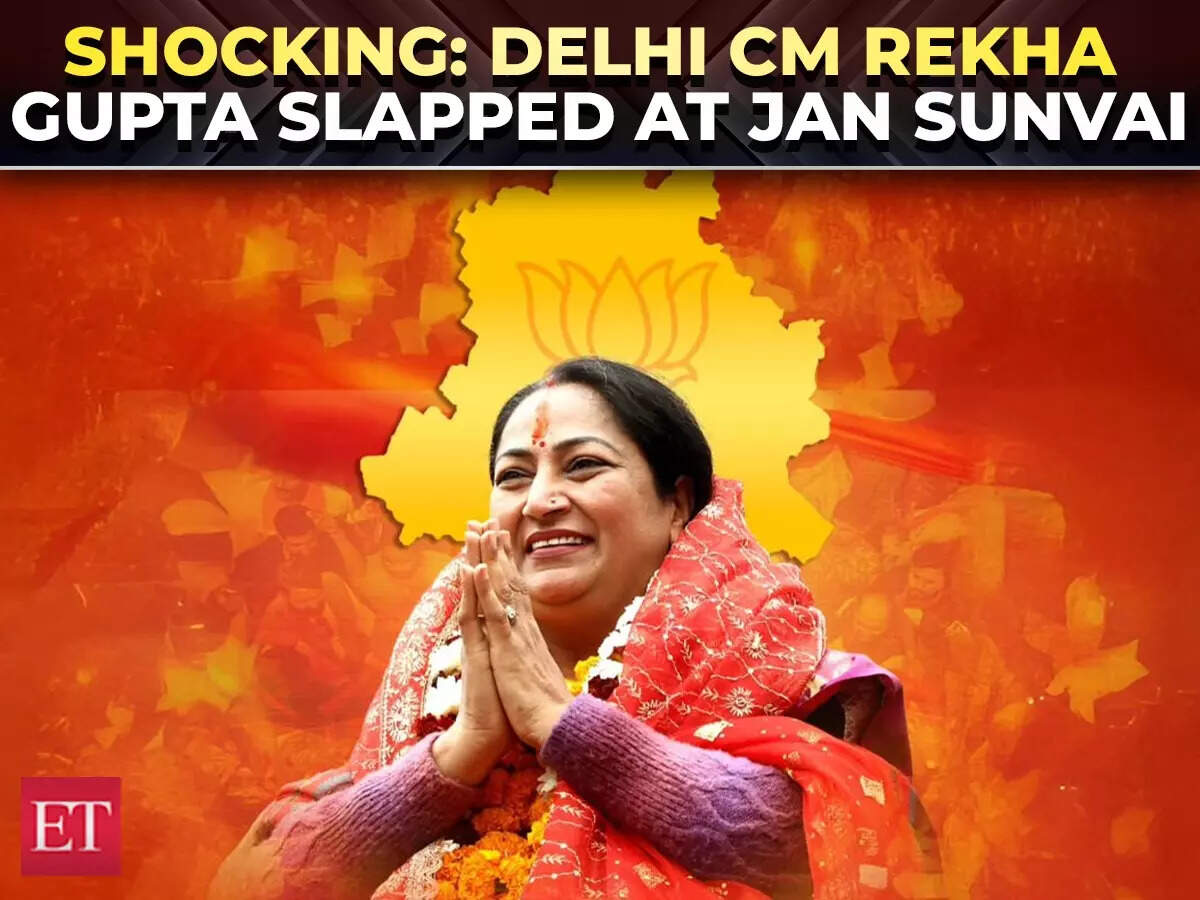 Delhi CM Rekha Gupta slapped at Jan Sunvai; 35-year-old attacker arrested