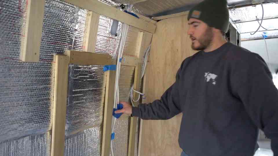 Installing the Furring Strips in our Sprinter Van Building the walls ...