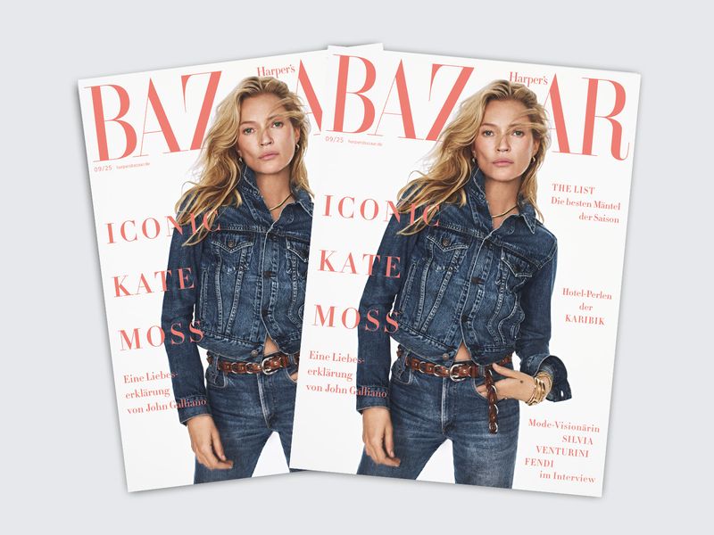 Iconic Kate Moss – die September-Ausgabe 2025 von Harper‘s Bazaar ist da