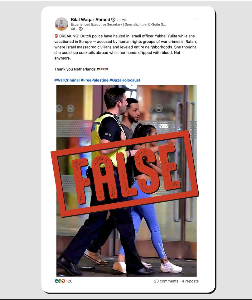 Have Dutch police arrested Israelis for war crimes?