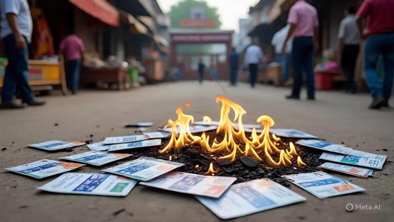 43 Voter IDs, Many Burnt, Found Near Union Minister’s Residence in ...