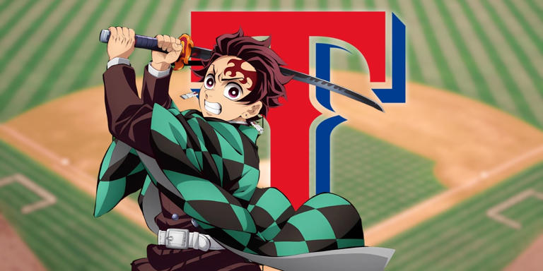 Texas Rangers Draft Demon Slayer's Tanjiro in Crunchyroll Sponsored Mid ...