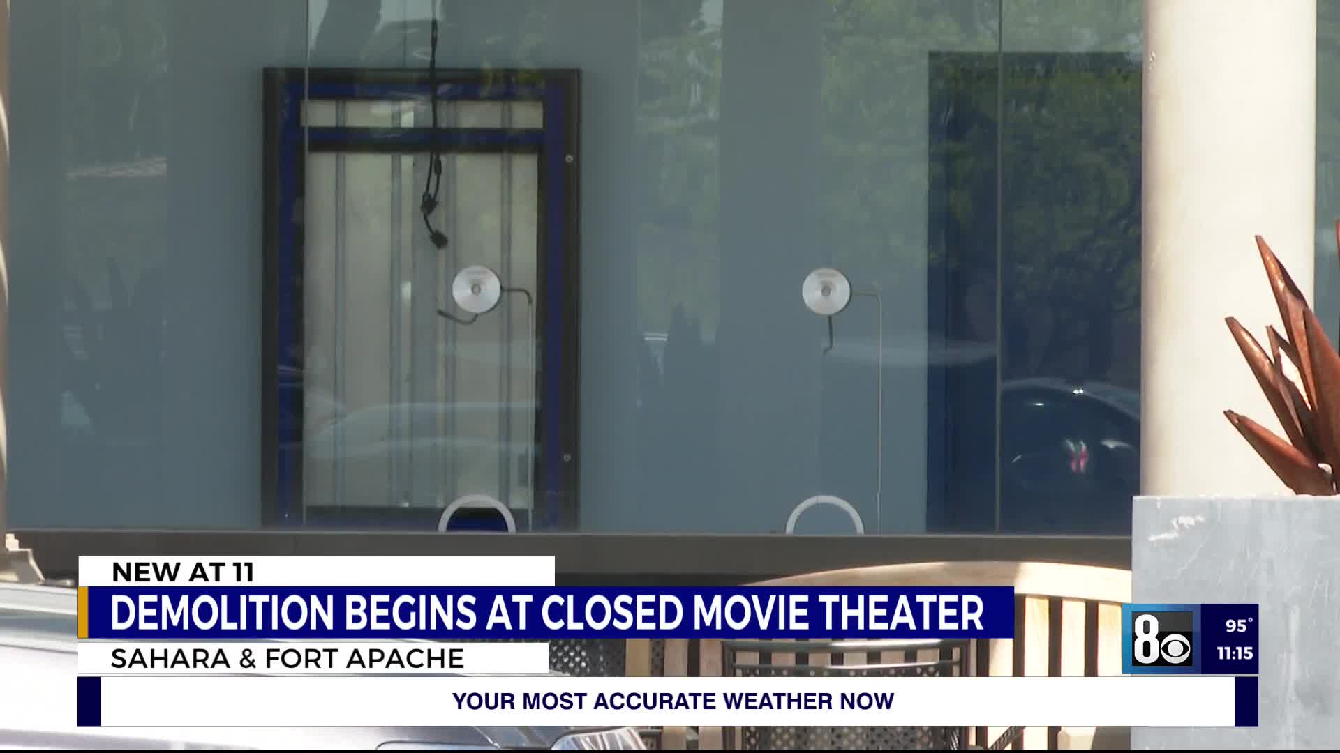 Demolition begins at closed movie theater in west Las Vegas valley