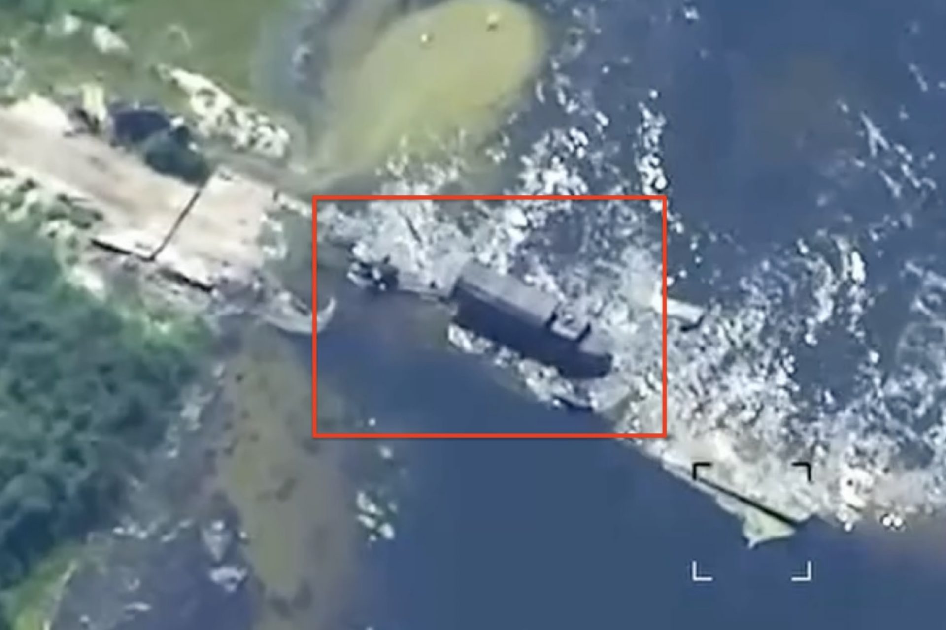 Combat footage captured the explosive destruction of a Russian weapon