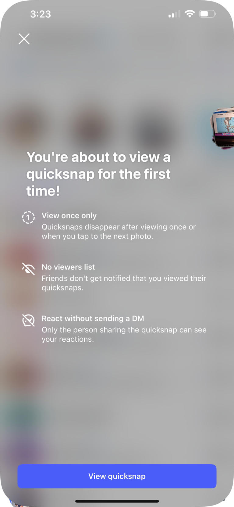 Have you tried Instagram’s Quicksnap?