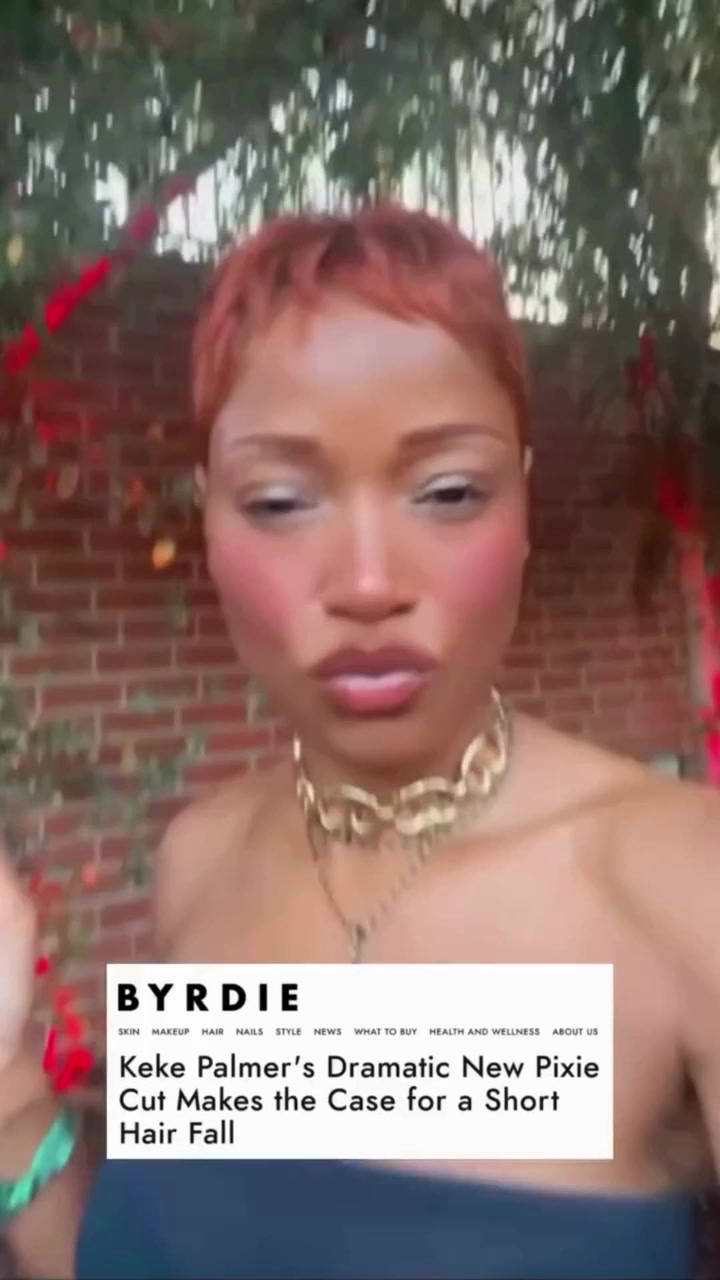 Keke Palmer's New Pixie Cut Makes the Case for a Short Hair Fall